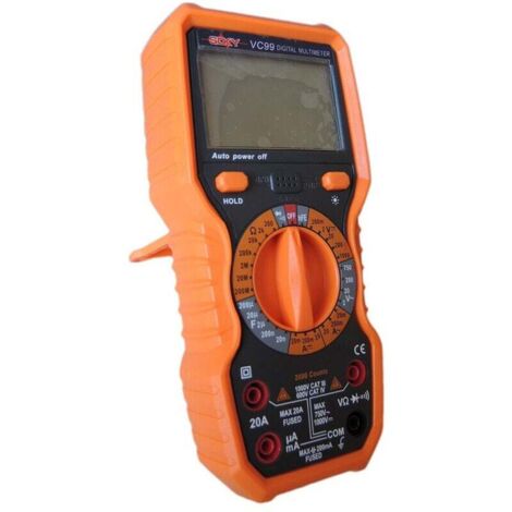 Multímetro digital YMYNY, comprobador profesional de voltios, amperios ...