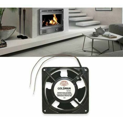 Ventilador axial YMYNY para caja de chimenea, aspas metálicas insertables de alta temperatura ...