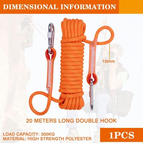 10 mm Kletterseil, 20 m statisches Kletterseil, statisches ...