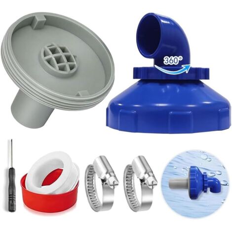 360° drehbare Pool-Einlaufdüse für Intex Bestway, Pool-Auslaufdüsen-Zubehör, Stahl-Wand-Pool ...