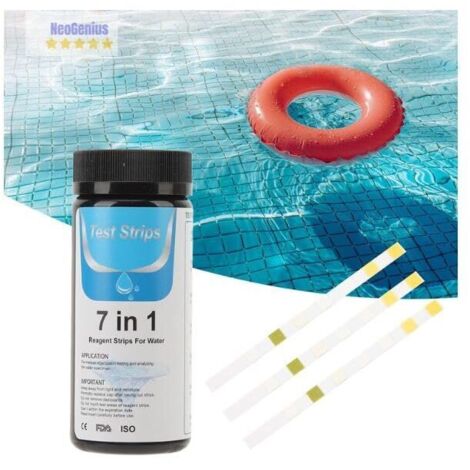 7-in-1-Teststreifen für Aquarien, Test von pH-Wert, Nitrit, Nitrat ...