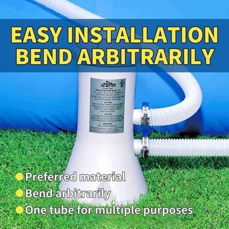 Vtizikl Tuyau de rechange pour pompe de piscine , tuyau pour piscine enterrée, kit de tuyau de ...