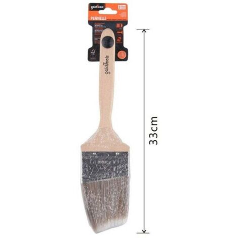 Vtizikl Pennello Piatto 75 Mm Pennellessa Obliquo Con Manico In Legno ...