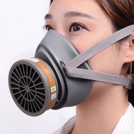 Máscara de humo, respirador para pintura, soldadura, gases químicos ...