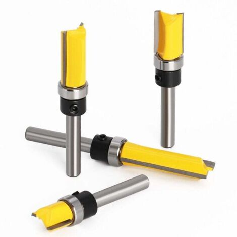 Brocas enrutadoras para madera KZQ de 4 piezas de 1/4 de pulgada ...