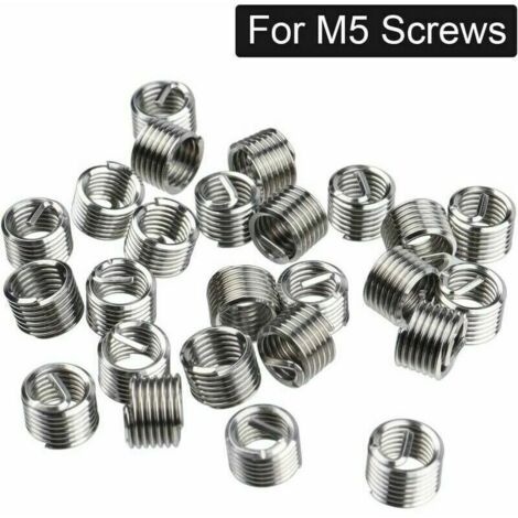 Vtizikl 30 pièces M5 Kit de réparation de filetage M5 x 0.8mm Helicoil ...