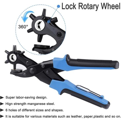 Vtizikl Poinçon en cuir 6 tailles couteau de poinçon de ceinture de ...