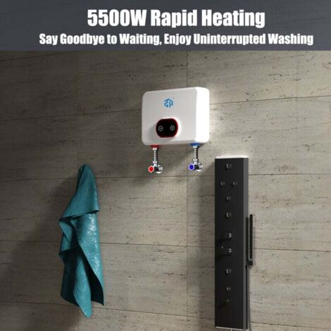 Vtizikl Chauffe-eau électrique 5500 W commutable 220 V avec écran LED ...