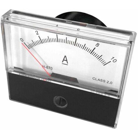 Strom Analog Panel Meter Amperemeter Gauge Klasse 2,0 Präzision DC 0 ...