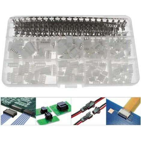 560-teiliges JST-Stecker-Set, 2,54 mm JST-XHP 2/3/4/5 Pin-Gehäuse und ...