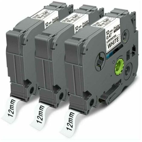 12 mm, kompatibel mit Brother TZe-231 TZ231 TZ-231 Tze, 12 mm, Schwarz ...