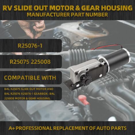 Dasbecan 225008 RV Slide Out Motor und Getriebe, kompatibel mit BAL ...