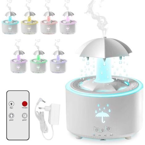 300-ml-Luftbefeuchter mit Fernbedienung und LED-Licht für Schlaf- und ...
