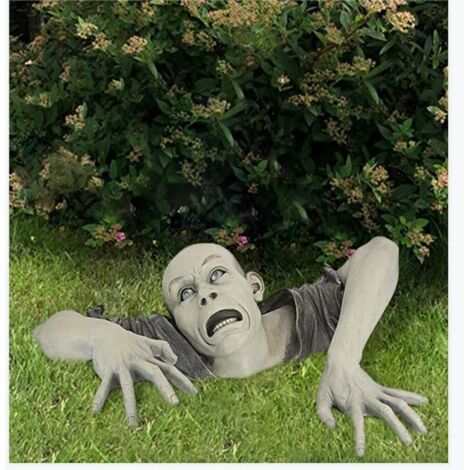 Zombie-Statue für Halloween-Garten, Halloween-Friedhof, Terrasse, Rasen ...