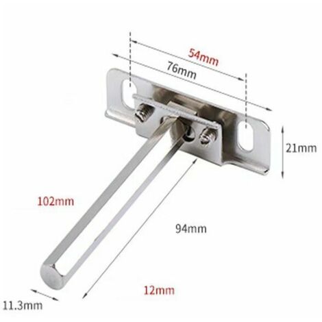 Staffe metalliche per mensola galleggiante 8 pezzi Staffa di montaggio ...
