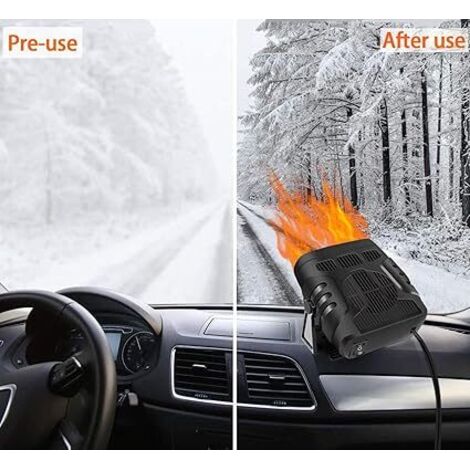 Riscaldatore per auto, sbrinatore portatile da 12 V con riscaldamento ...