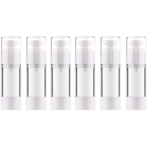 Flacone con pompa airless, confezione da 6 Flacone con pompa da viaggio ...