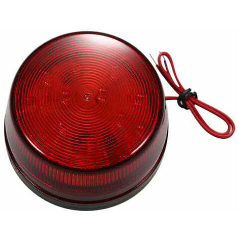 Alarma con cable, luz estroboscópica, LED, advertencia de seguridad ...