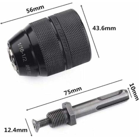 Mandril universal autoajustable, adaptador SDS, mandril autoajustable ...