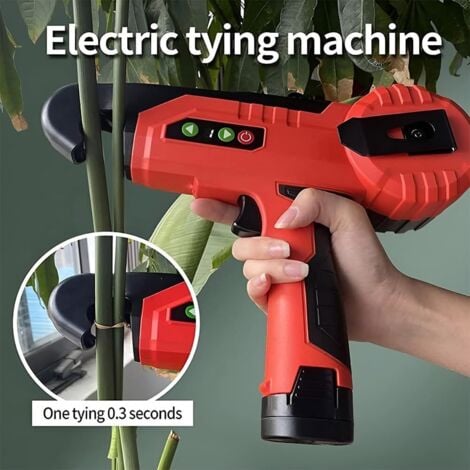 Atadora de ramas eléctrica, flejadora portátil para plantas, a batería ...