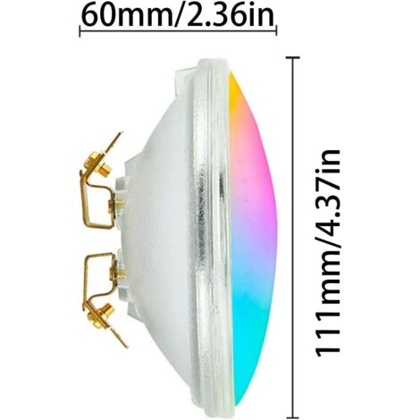 Bombilla LED PAR36 para paisaje, 9 W RGB - Bombilla LED G53 para ...