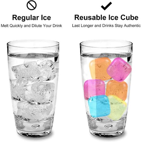 80 Cubitos de Hielo Reutilizables en Colores Frescos [La Selección ...