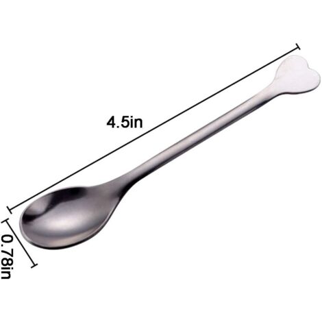 Juego de 10 minicucharas de postre, cucharitas de acero inoxidable ...