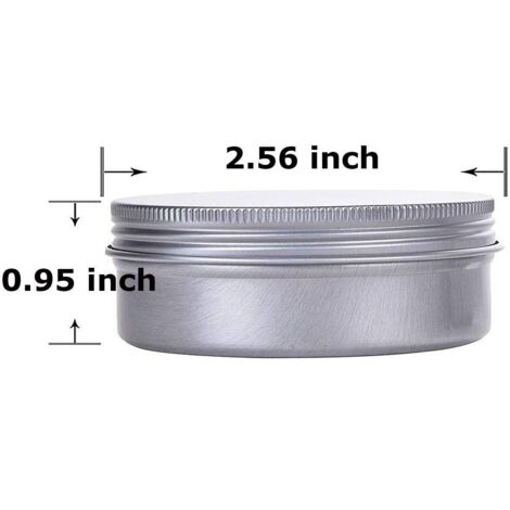 Lata de aluminio de 60 ml (2 oz), envase rellenable, botellas redondas ...