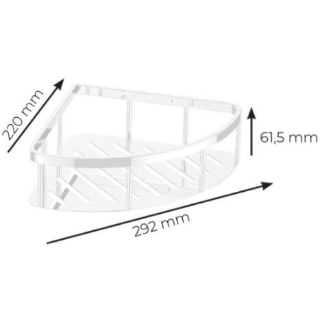 Tablette de douche d'angle