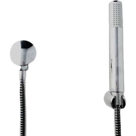 Ensemble douche rond, douchette moderne + prise d'eau