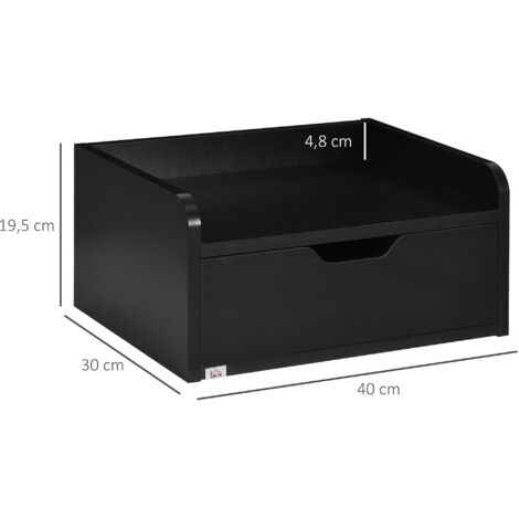 Lot de 2 tables de chevet murales tables de nuit suspendues tiroir ...