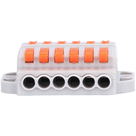 6 pezzi connettori per cavi compatti ABS, terminali a connessione ...
