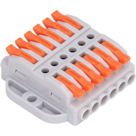 6 pezzi connettori per cavi compatti ABS, terminali a connessione ...