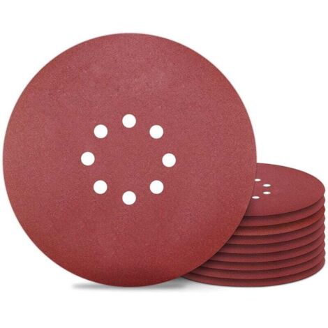 Disco abrasivo da 225 mm, 8 fori, grana 240, per levigatrice da muro, carta vetrata, 20 pezzi ...