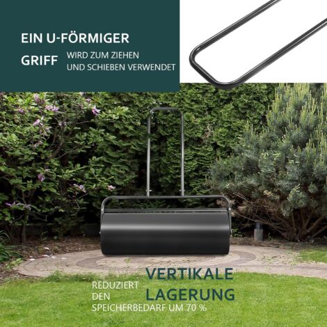 COSTWAY Rasenwalze Handwalze 48L, Gartenwalze mit Griff, Ø 32CM ...