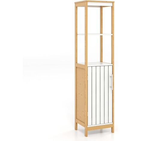 COSTWAY Badezimmerschrank schmal, Bad Hochschrank 30cm breit mit ...