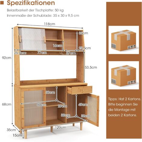 Kuchenschrank Mit Aufsatz