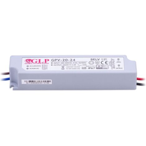 GLP GPV-20-24 LED Netzteil 20W 24V 1A IP67 Schaltnetzteil CV