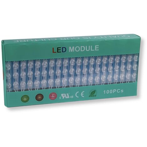 LED Modul blau 1.5W 170° 12V IP65 (100 Stück VPE)