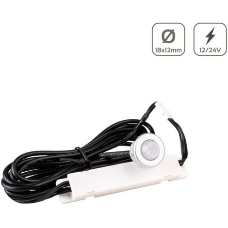 Mini PIR Sensor Ø18x12mm max. 30W/12V - 60W/24V