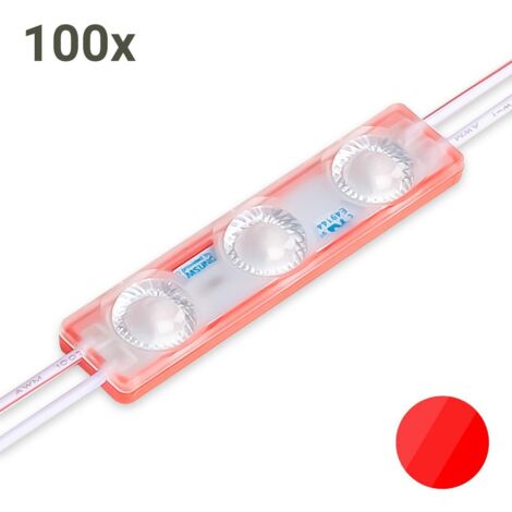 LED Modul rot 1.5W 170° 12V IP65 (100 Stück VPE)