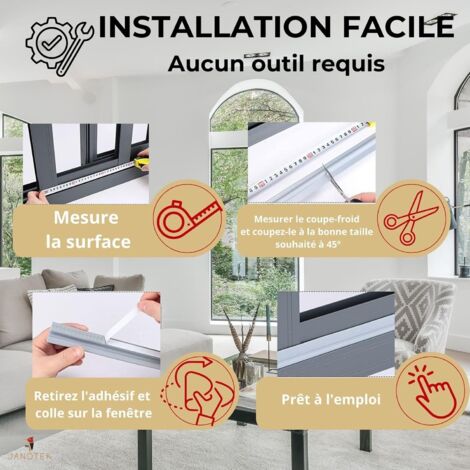 CCYKXA Joint d'étanchéité 8M pour fenêtres et portes – Ruban adhésif d ...