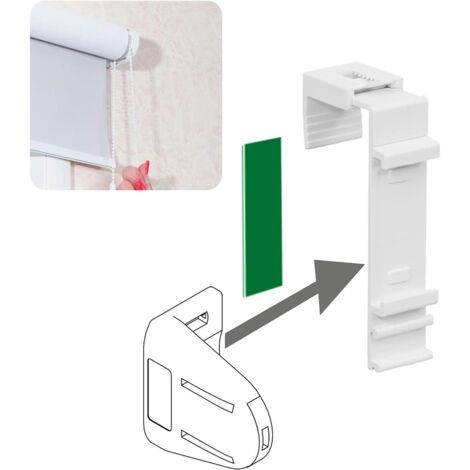 CCYKXA Ensemble de 8 supports de fixation longs pour stores enrouleurs ...