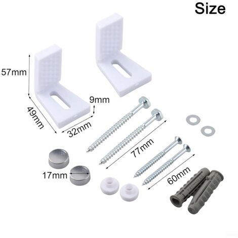 CCYKXA Kit Fixation WC au Sol,Vis Fixation WC, Fixation sur Pied Toilet ...
