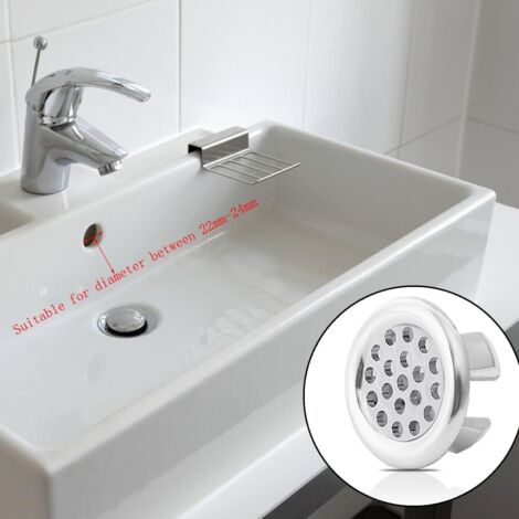 CCYKXA 4 Pieces Sink Overflow Ring, Overflow Plug Ring, Round Hole Sink ...