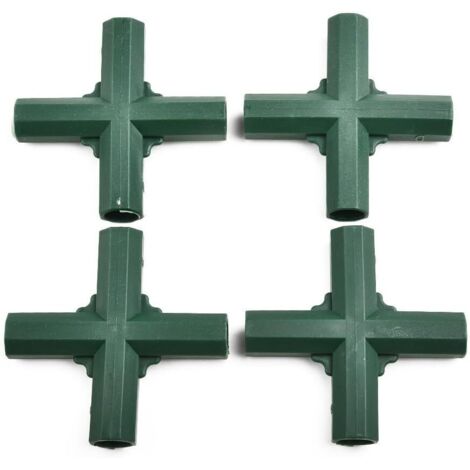 CCYKXA 4 Pack Garden Canopy Connectors, 5 Types Garden Cage Corner ...