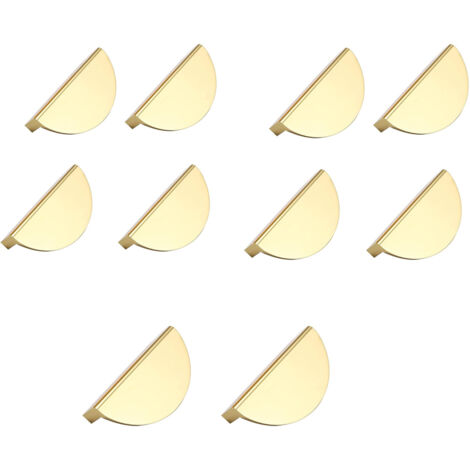 CCYKXA 10 Pieces Metal Kitchen Handles, Gold Metal Furniture Handles ...
