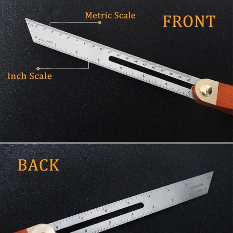 CCYKXA Bevel Square, Adjustable Stainless Steel Multi-Angle Bevel ...
