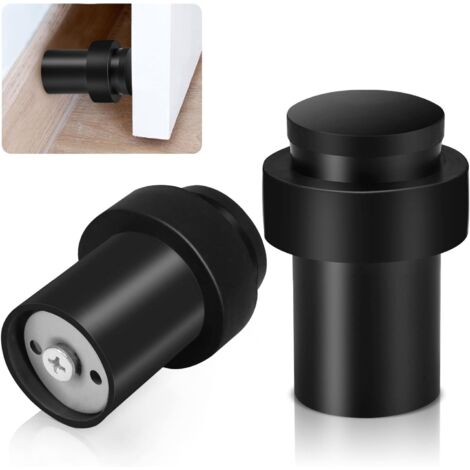 CCYKXA 2 Pack 50mm Black Door Stops Heavy Duty Stainless Steel ...