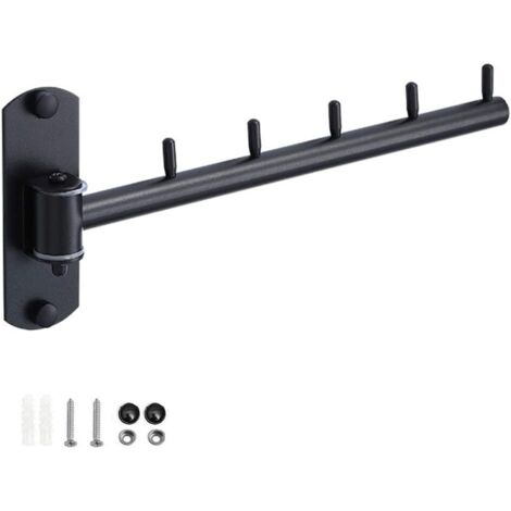 CCYKXAA Stainless Steel Clothes Hanger with Swivel Arm Support Bars ...